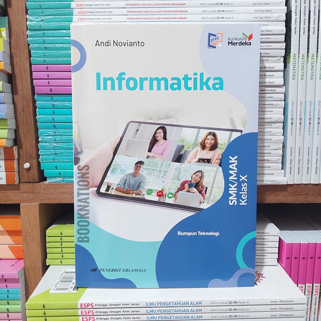 Jual Buku INFORMATIKA SMK Rumpun Teknologi Kelas X 10 ERLANGGA Kurikulum Merdeka | Shopee Indonesia