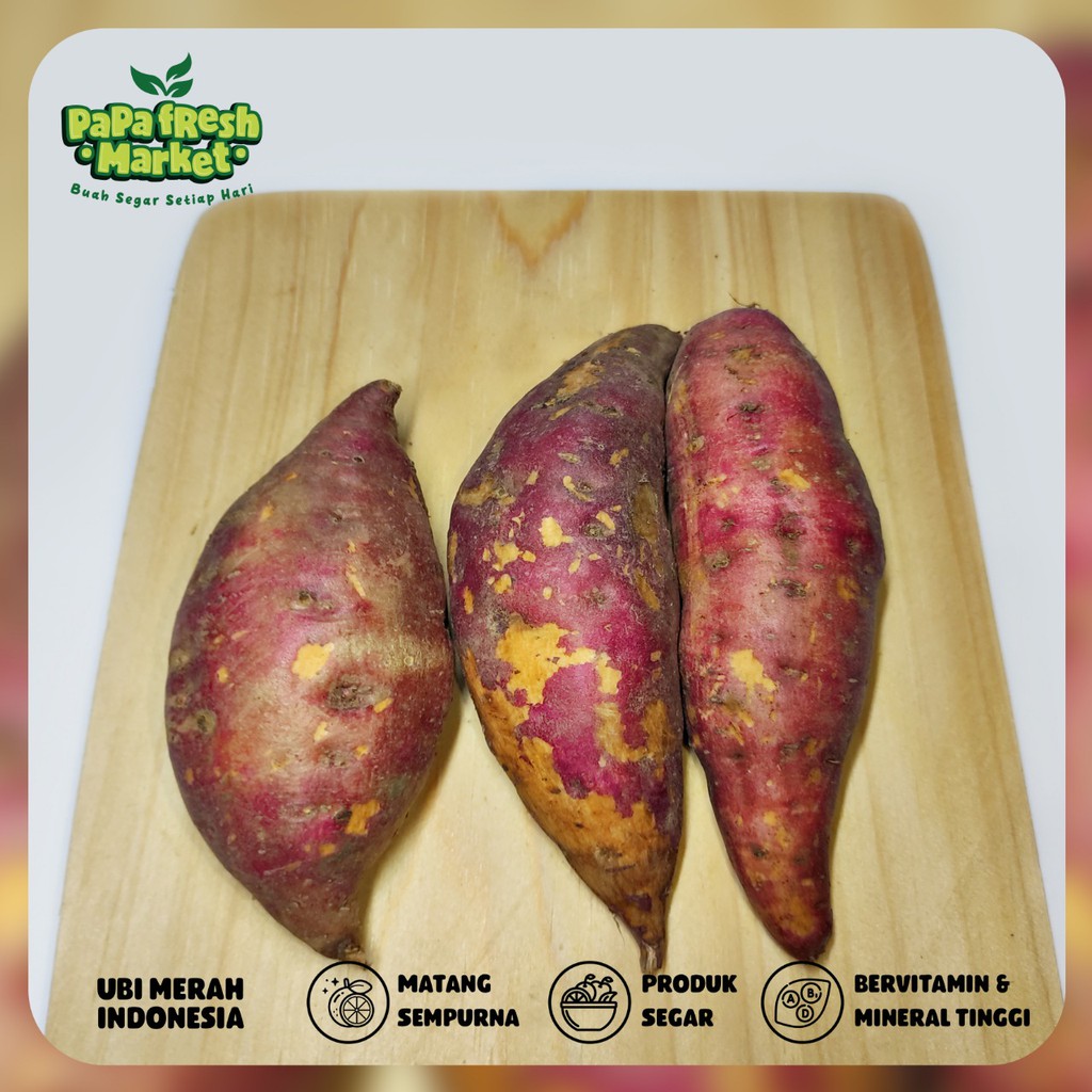 Jual UBI MERAH 500GRAM BUAH SEGAR SAYUR SEGAR Indonesia|Shopee Indonesia