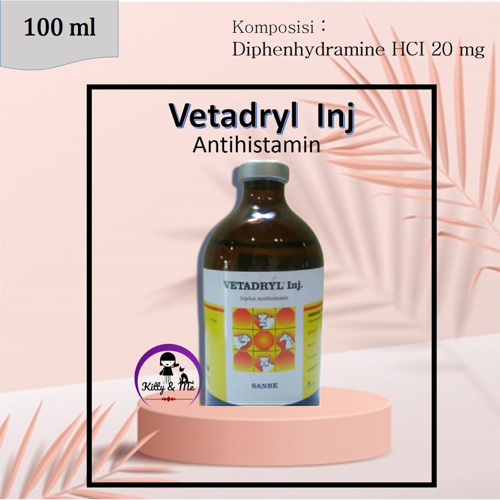 Jual VETADRYL 100 ML ANTI ALERGI ANTIHISTAMIN HEWAN | Shopee Indonesia