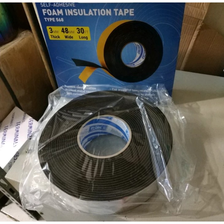 Jual tape insulation - single foam - foam tape sansui - 2 in | Shopee Indonesia