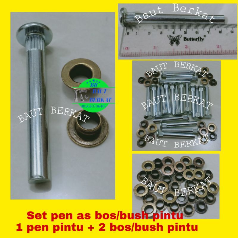 Jual satu set pen engsel pintu dan bos engsel pintu universal M 8 x 83 ...