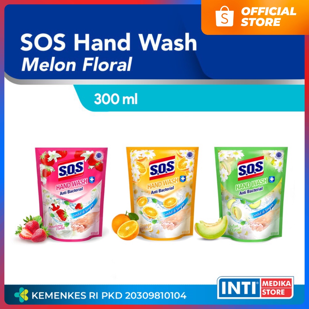 Jual SOS - Hand Wash Refill 300ml | Hand Soap | Sabun Cair Cuci Tangan ...