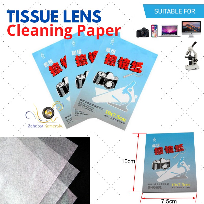 Lens Cleaning Paper Tissue Pack 50 Sheet (Tisu Pembersih Lensa ...