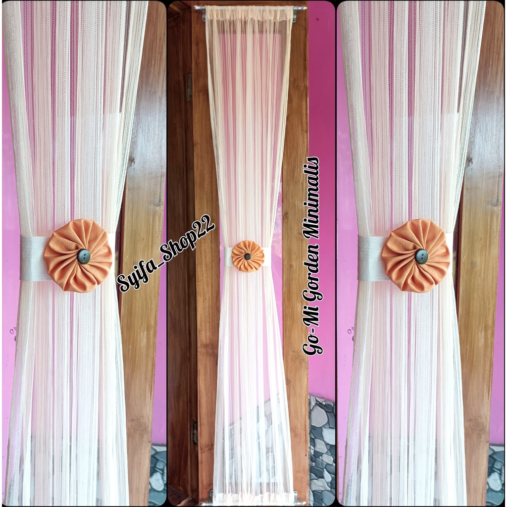 Jual Gorden Kupu Kupu Ikat Pita Jendela Minimalis Fitrase Polos Murah ...