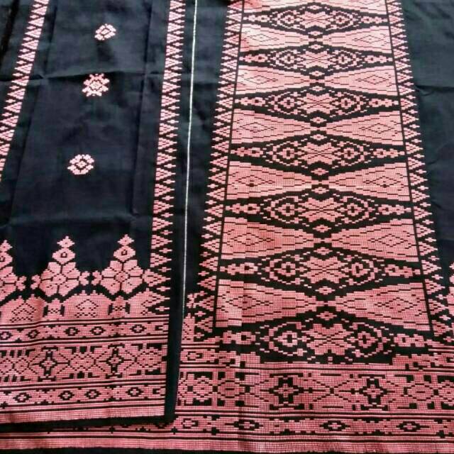 Jual Kain Songket Tenun Silungkang Warna BlackPink | Shopee Indonesia