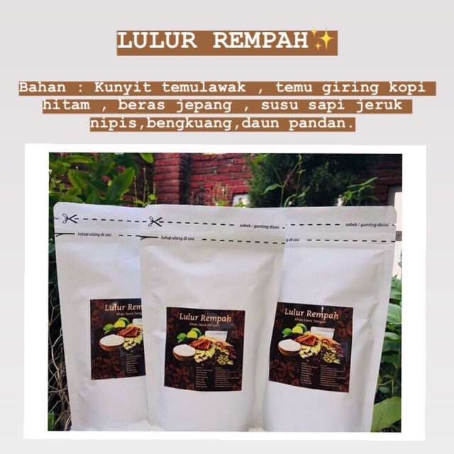 Jual LULUR REMPAH MILSHOP | Shopee Indonesia