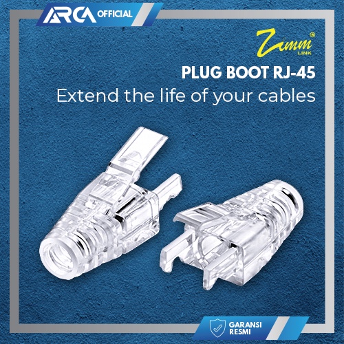 Jual Zimm Link Plug Boot Rj45 Kabel LAN Cat 5/ Cat 6 1 Pack 50 Pcs ...