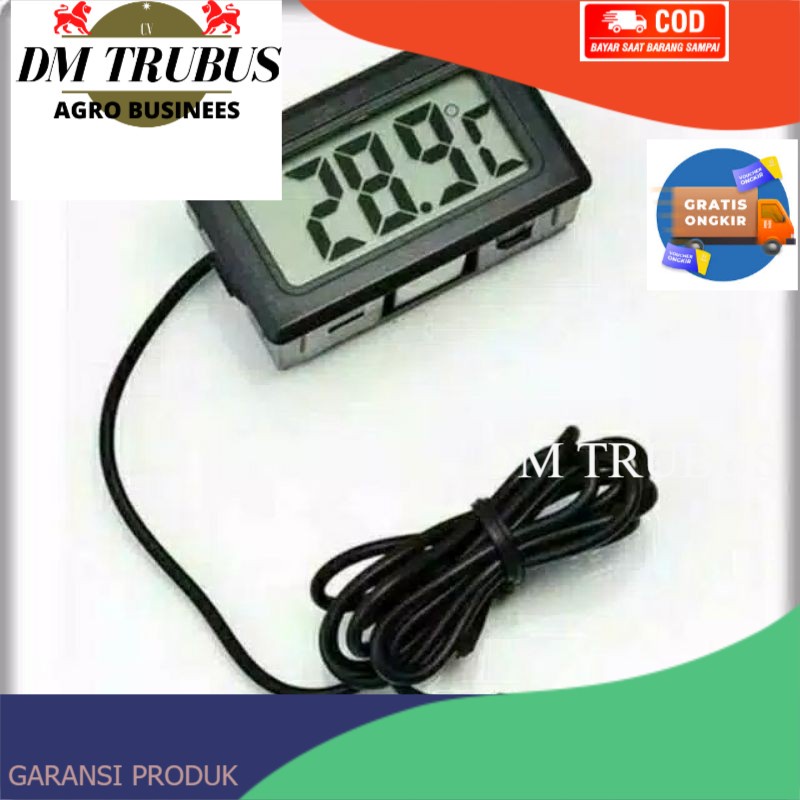Jual Alat pengukur suhu Termometer Suhu Ruangan waterproof Thermometer ...