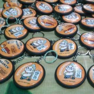 Jual Gantungan Kunci 2 muka Custom/ pin Ganci bolak balik /pin ganci 2 ...