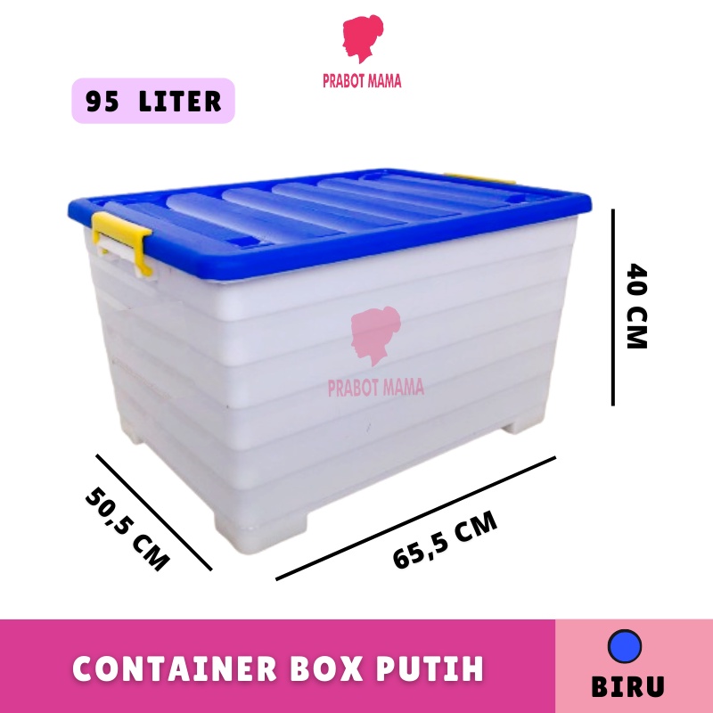 Jual Kontainer Plastik Dengan Roda 95 & 75 Liter / Box Container Kotak ...