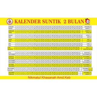 Jual Kalender KB 2 bulan ukuran F4 | Shopee Indonesia