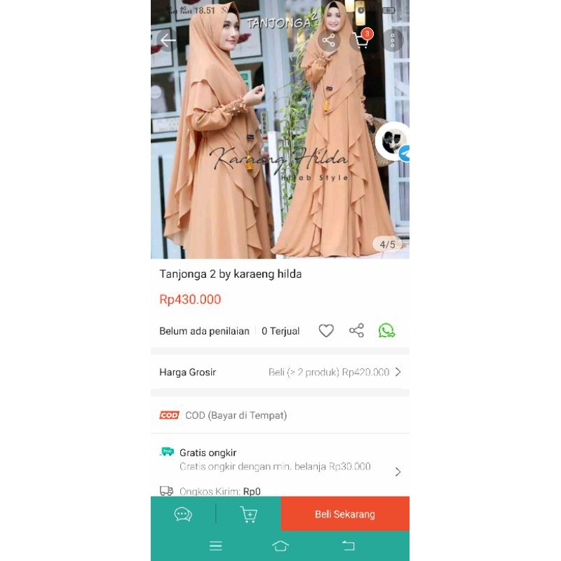 Jual Gamis Brand Karaeng Hilda Embo baru bukan preloved harga di bawah harga normal | Shopee ...