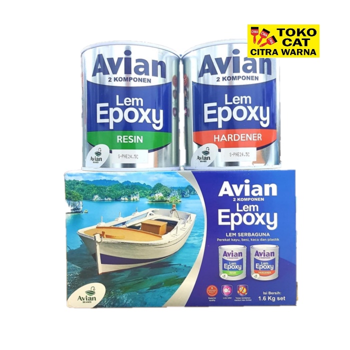 Jual Lem Epoxy Resin Avian 1 kg + Hardener | Shopee Indonesia