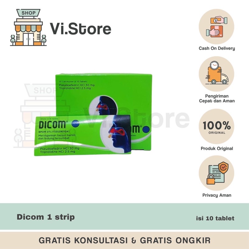 Jual Dicom 1 strip isi 10 tablet | Shopee Indonesia