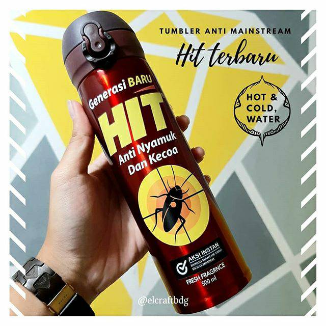BOTOL MINUM CUSTOM GAMBAR HIT MERAH - BOTOL CUSTOM 500 ML | Shopee ...