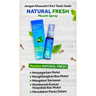 Jual pengharum mulut Natural Fresh - mouth spray / parfum bau mulut dan ...