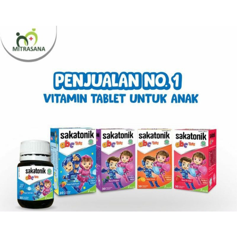 Jual SAKATONIK ABC TABLET ALL VARIAN VITAMIN ANAK | Shopee Indonesia