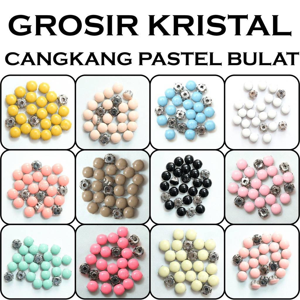 Jual KRISTAL CANGKANG PASTEL BULAT Indonesia|Shopee Indonesia