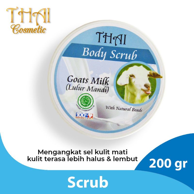 Jual Thai Goats Milk Body Scrub 200gr (Lulur Badan) | Shopee Indonesia