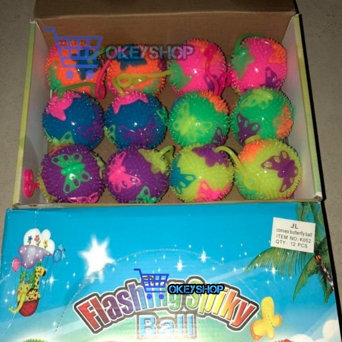 Jual Flashing Spiky Ball (Satuan) - Bola Cit Cit Lampu | Shopee Indonesia