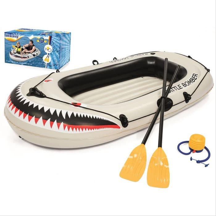 Jual KOMPLIT Perahu karet Bestway Battle Bomber 61108 2 orang - boat ...