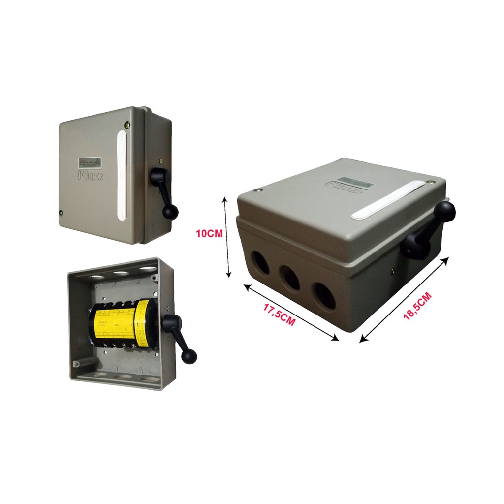 Jual Handle / Cam starter / Ohm saklar GZ (1-0-2) 100A 4 pole Sistem ...