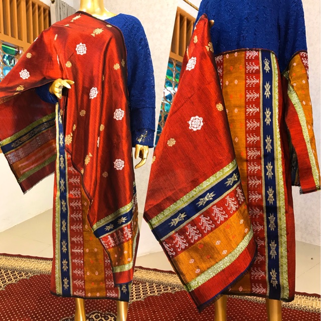 Jual SONGKET TENUN CANTIK MANIS RAKAM MERAH TUMPAL SADUM - SONGKET ...