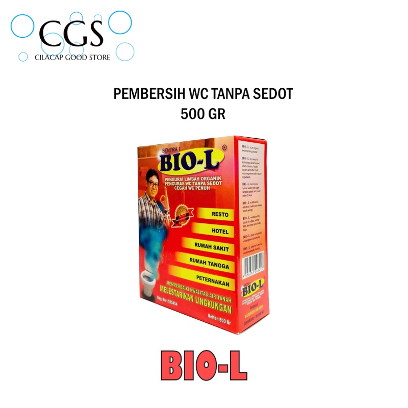 Jual BIO L 500 Gram - kuras wc tanpa sedot - pengkuras wc - pelancar wc ...