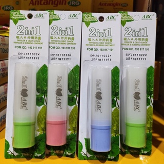 Jual ABC Menthol Cone 2 in 1 3 gram Inhaler dan Obat gosok | Shopee ...