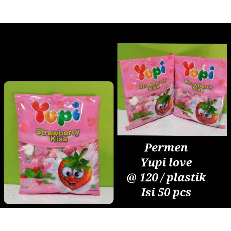 Jual Permen Yupi love plastik - 120 g ( isi 50 pcs ) | Shopee Indonesia