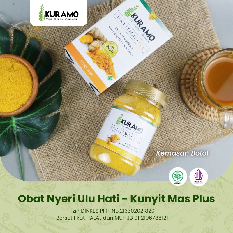 Jual Obat Nyeri Ulu Hati dan Hepatitis Kunyit Mas Plus Kuramo Teh Jamu ...