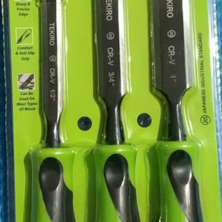 Jual Tekiro WOOD CHISEL SET 3 PCS - 1/2 ,3/4, 1 Inch - TEKIRO PAHAT ...