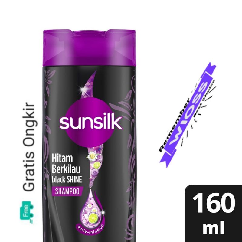 Jual Sunsilk shampoo black shine 160ml | Shopee Indonesia