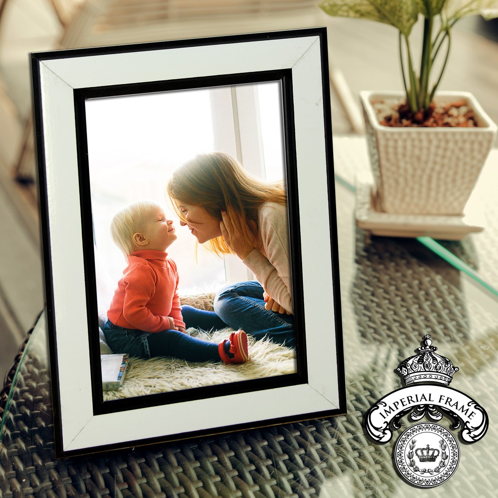 Jual Bingkai Frame Figura Foto 4R 10x15cm putih / gold / coklat gold ...