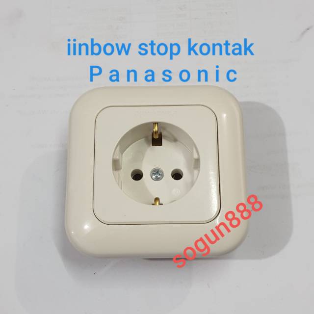 Jual Panasonic stop kontak. Inbow stop kontak Panasonic putih. | Shopee ...
