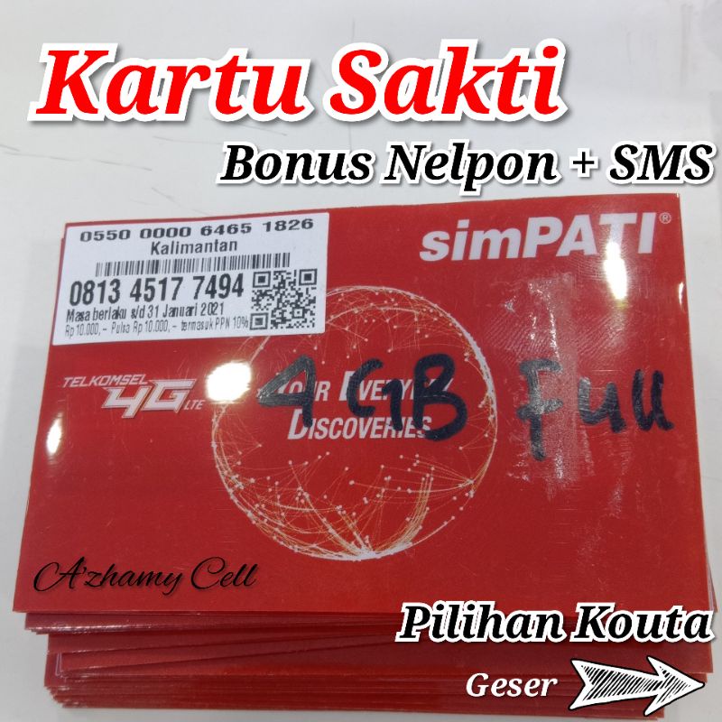 Jual Kartu Sakti (Paket Combo Sakti) | Shopee Indonesia