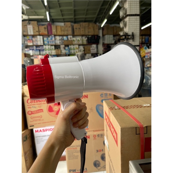 Jual megaphone Fleco pengeras suara. bisa pake batt charge / bisa batt ...