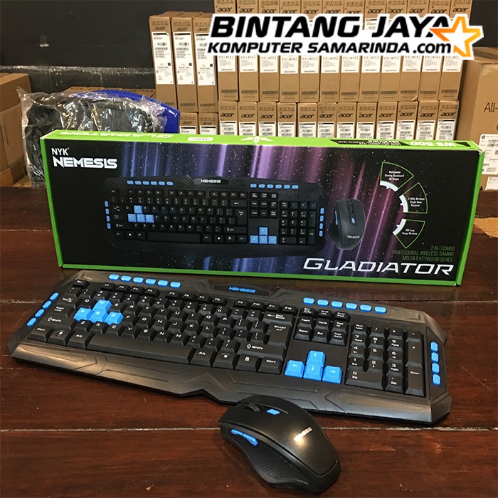 Jual Gaming Kit Set Wireless NYK Nemesis WS500 Gladiator (Keyboard ...