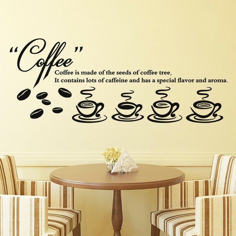 Jual Stiker Dinding Kopi Dekorasi Kafe Coffee Shop Wall Stickers quotes ...