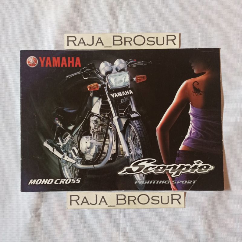 Jual Poster brosur katalog leaflet jadul lawas Yamaha Scorpio 225 Steko ...