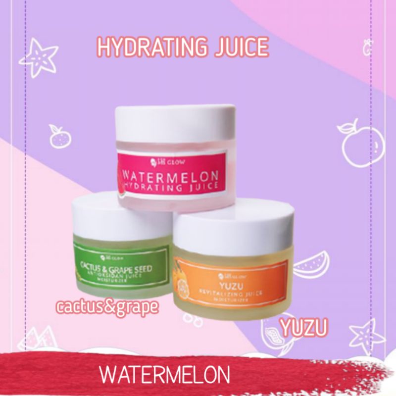 Jual Hydrating juice Ms glow watermelon Yuzu Cactus&grape seed | Shopee ...