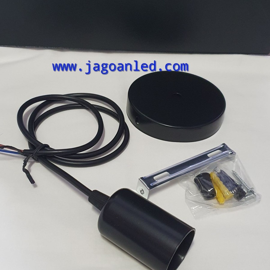 Jual Fitting Lampu Gantung E27 + Base Kop Plafon Lampu Gantung Hias ...