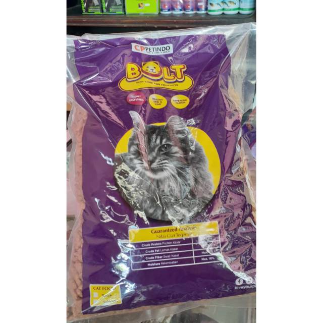 Jual Bolt pakan kucing 1kg / 500grm lebih murah | Shopee Indonesia