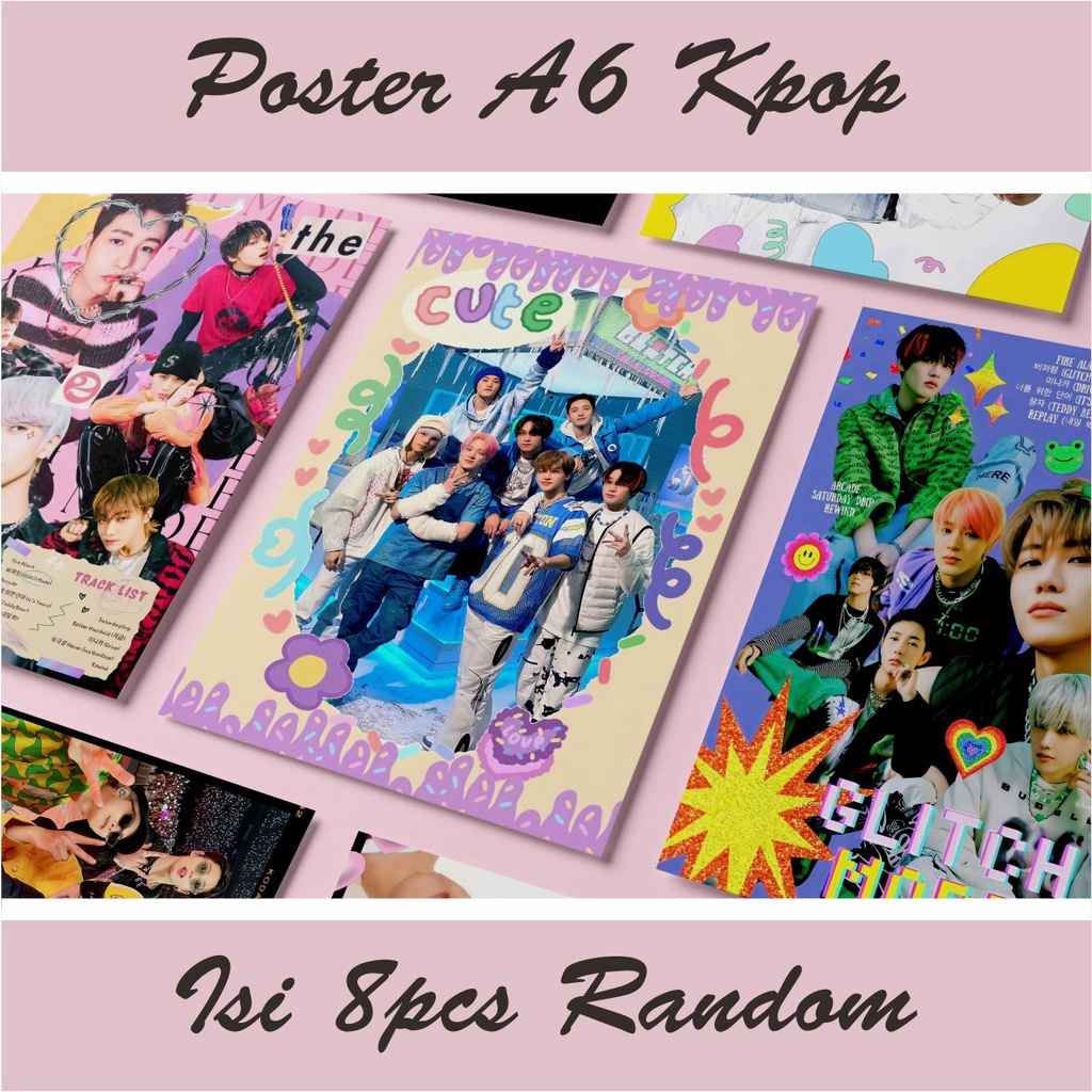 Jual Poster KPOP (Ukuran A6 isi 8 random) | Shopee Indonesia