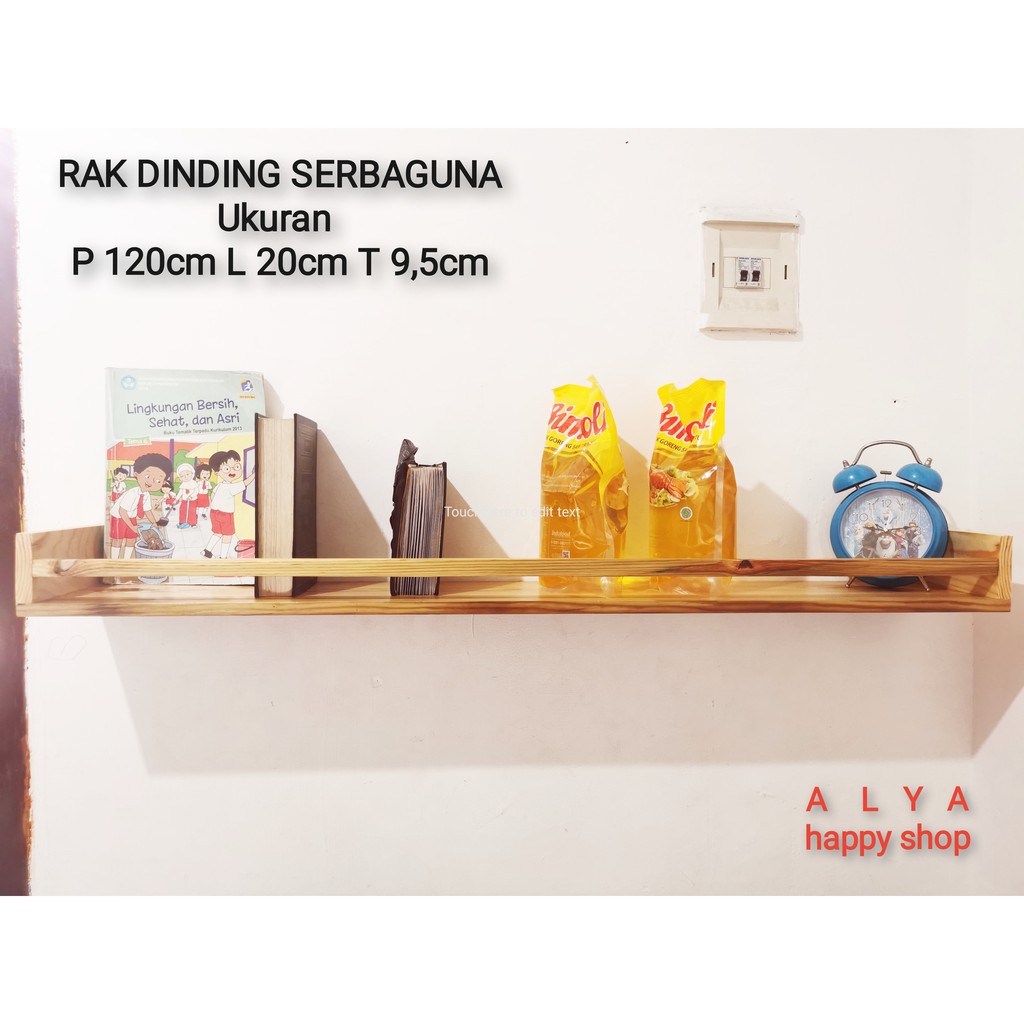 Jual Rak Dinding 120 cm (lebar 20cm, tinggi 9.5 cm) | Shopee Indonesia