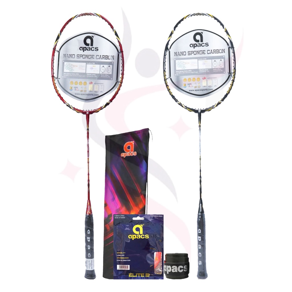 Jual Raket Badminton Apacs Virtuoso Pro II Bonus Komplit | Shopee Indonesia