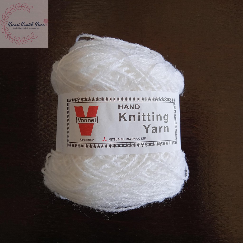 Jual Benang Wol / Benang Rajut Wool Per Roll Warna - Putih | Shopee ...