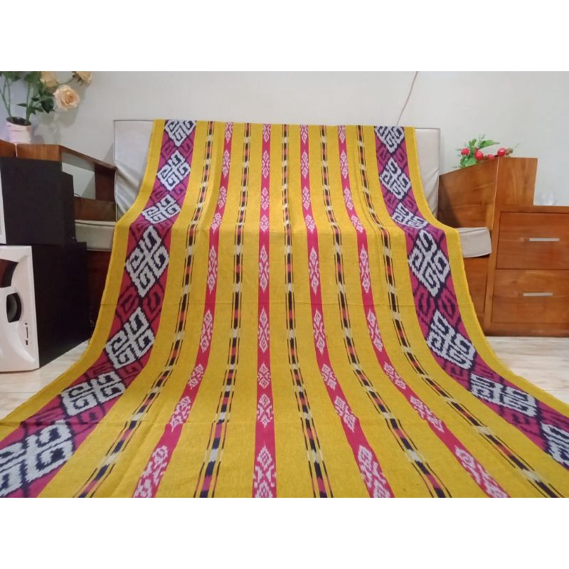 Jual KAIN TENUN MURAH WARNA KUNYIT | Shopee Indonesia