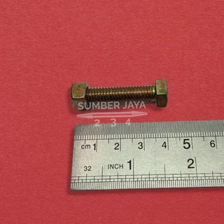 Jual BAUT MUR 8 X 35 KUNING BMK PER 10 PCS | Shopee Indonesia