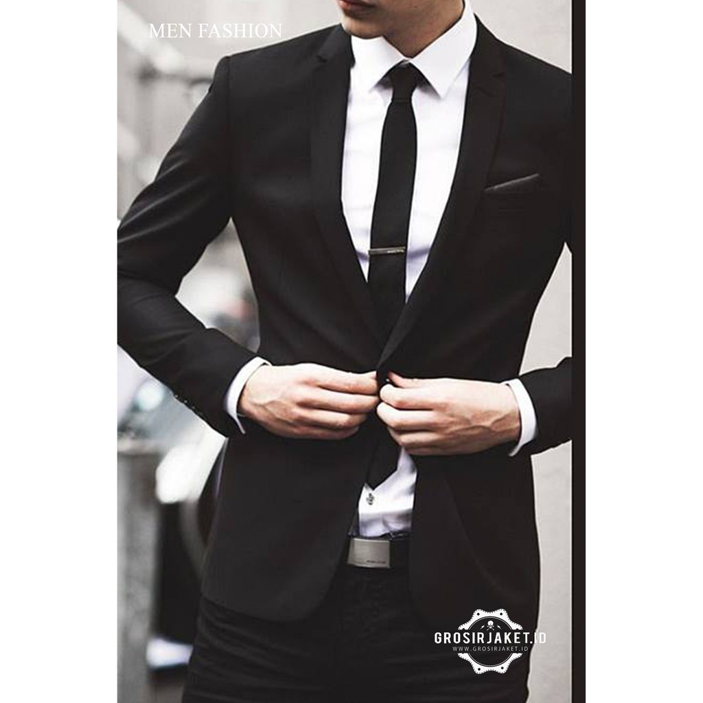 Jual Jas blazer pria keren, Jas Formal, Jas Hitam, Jas Murah Jogja, Jas ...